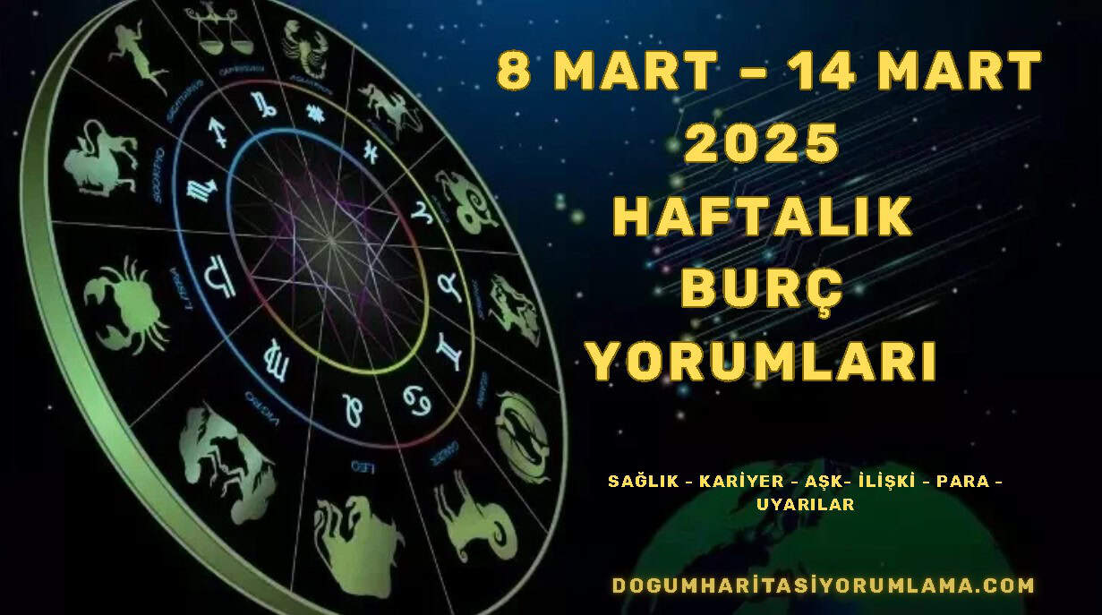 8 Mart – 14 Mart 2025 Haftalık Burç Yorumları - Doğum Haritası ...